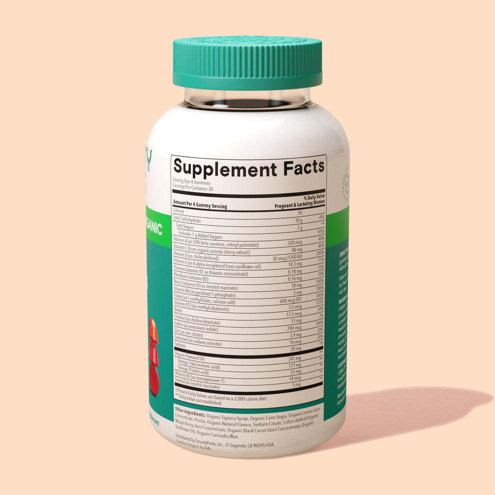 Prenatal Organic Multi & Omegas – SmartyPants Vitamins